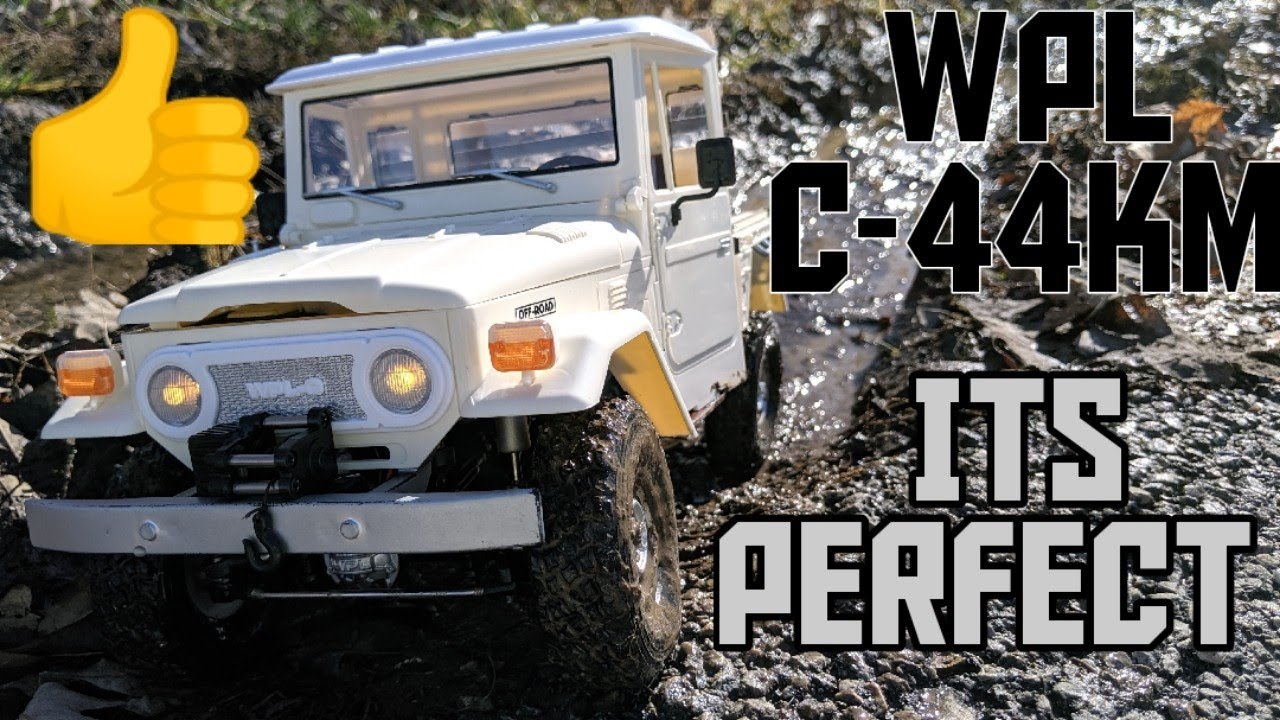 Wpl C-44km first test drive! (mud,water,dirt,snow,ice,) - YouTube