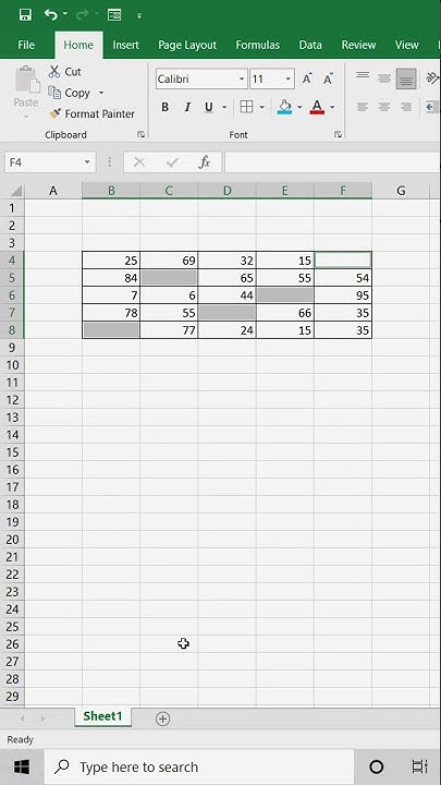 Ctrl + Enter shortcut keys in excel to select blank cells & columns | excel shortcut tips - YouTube