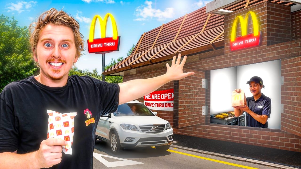 I Built a SECRET DRIVE THRU and Hid It From My Daughter! - YouTube