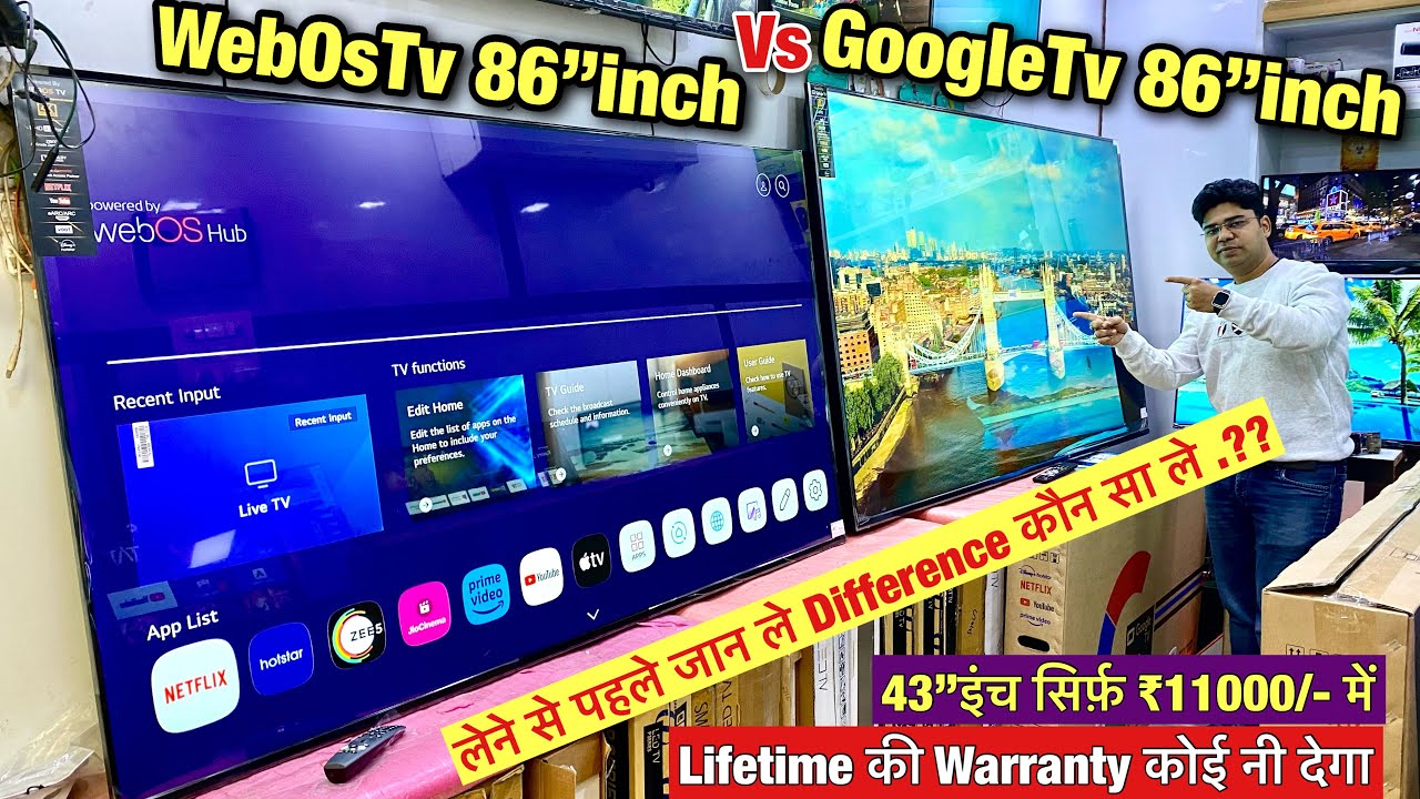 4k Smart 5G Tv 43”inch 9000 में | Cheapest led tv market| Cheapest Led ...