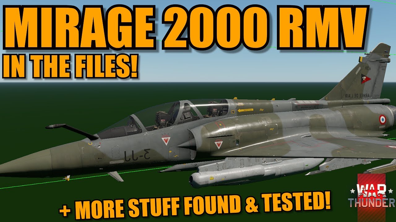 BONUS INFORMATION! MIRAGE 2000 RMV FOUND in FILES! Is STEALTH better ...
