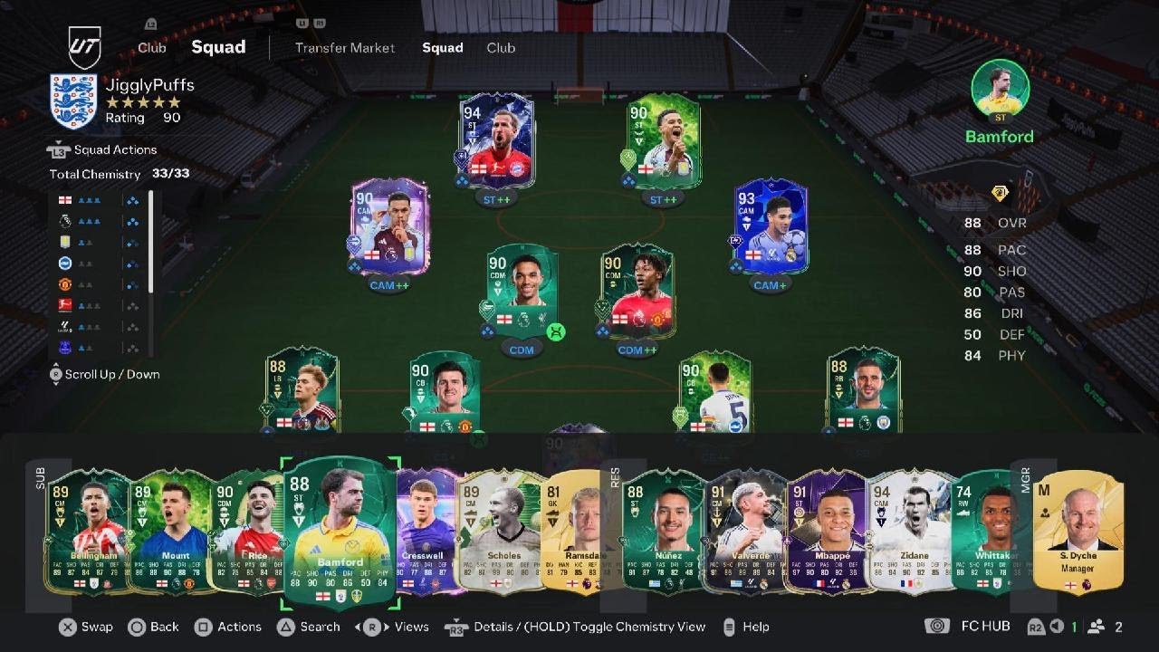 EA SPORTS FC25 RIVALS - FULL ENGLAND SQUAD GAMEPLAY - YouTube