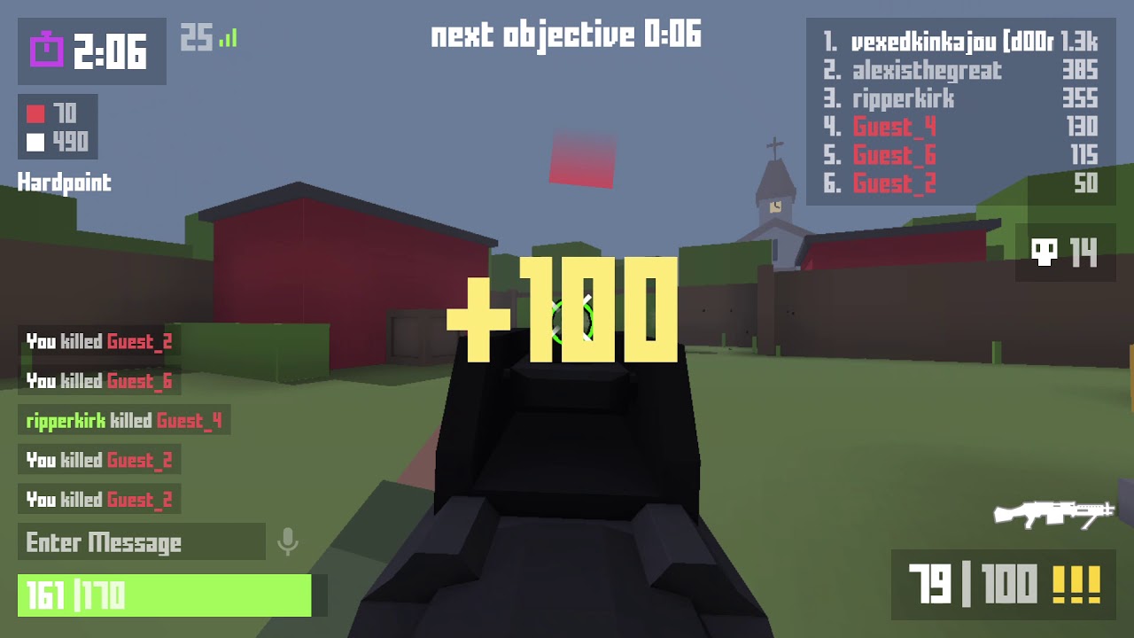 Krunker.io insane nuclear gameplay with lmg on Littletown - YouTube