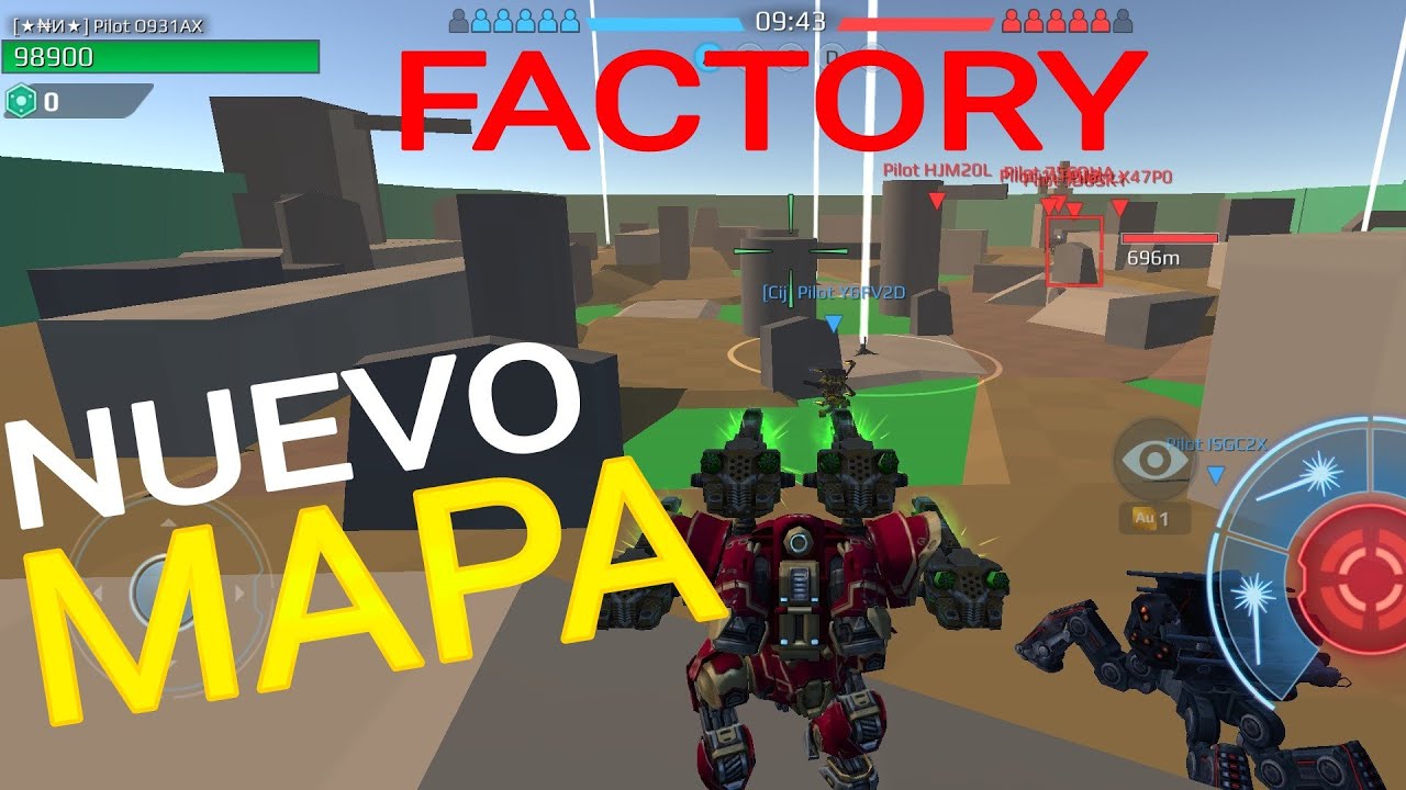 War Robots Test Server NEW MAP "FACTORY" With New 3 Weapons - YouTube