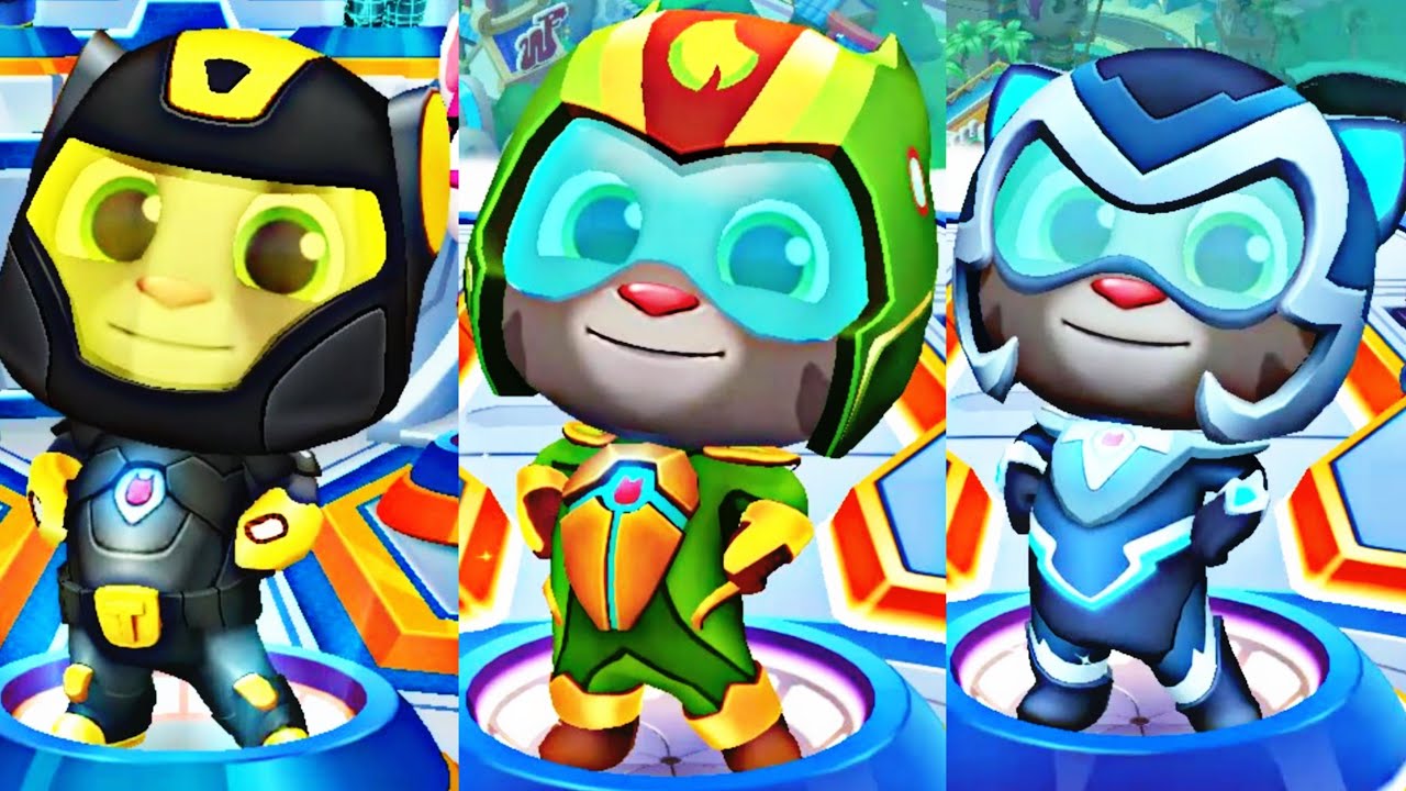 All TOM Costumes Unlocked - Talking Tom Hero Dash Gameplay - YouTube