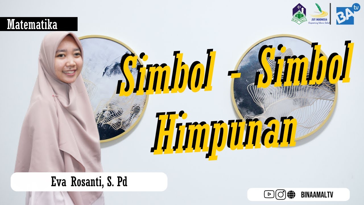 Simbol Simbol pada Himpunan Matematika - YouTube