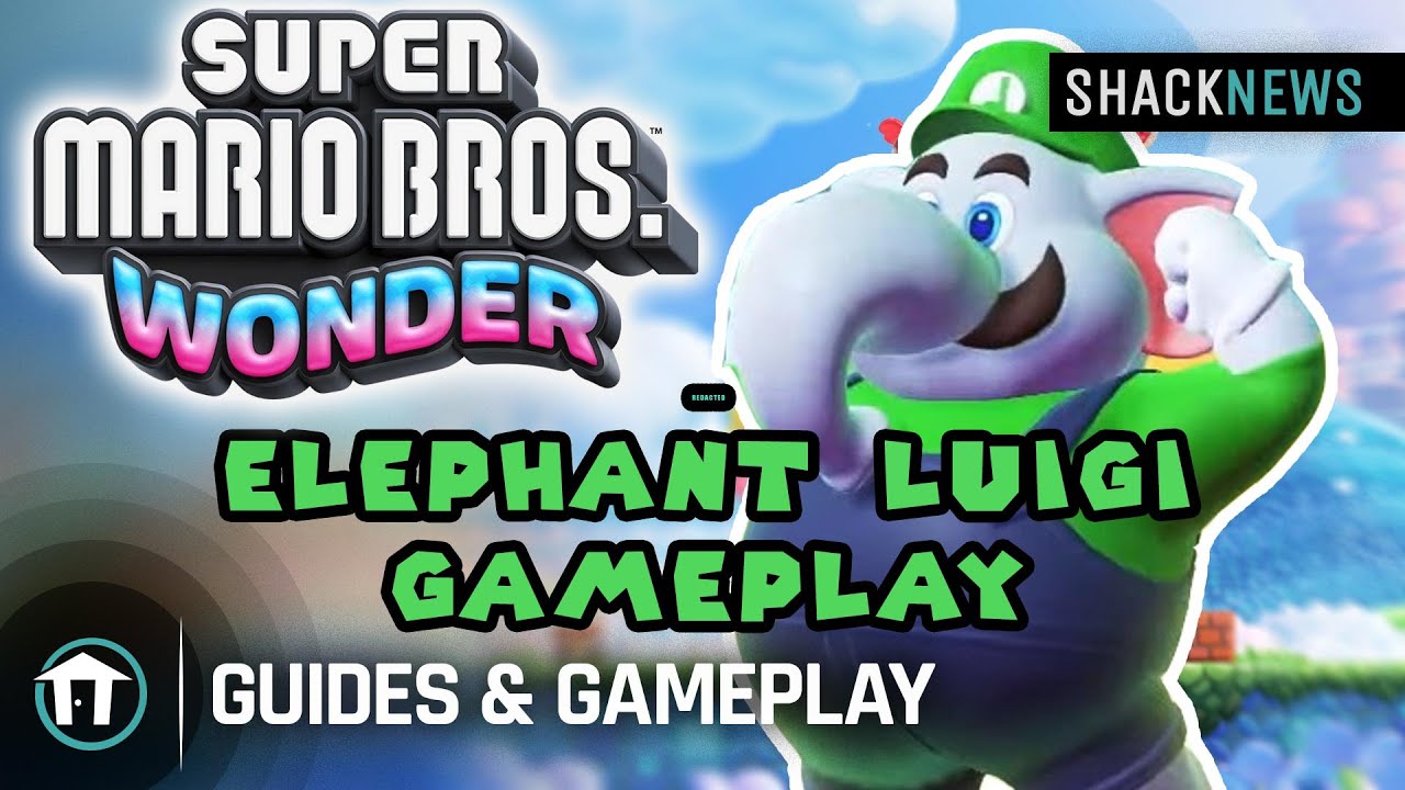 Elephant Luigi Gameplay Preview - Super Mario Bros. Wonder - YouTube