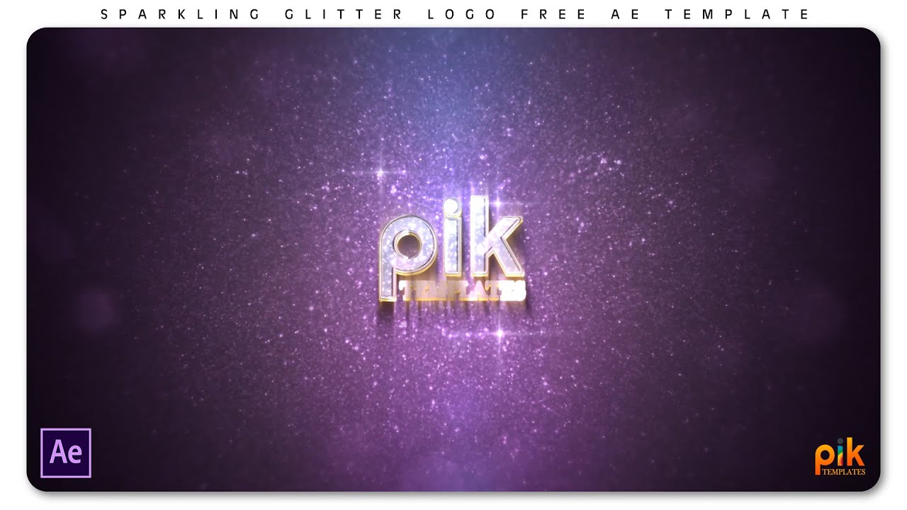 Sparkling Glitter Logo - Free After Effect Logo Template | Pik ...