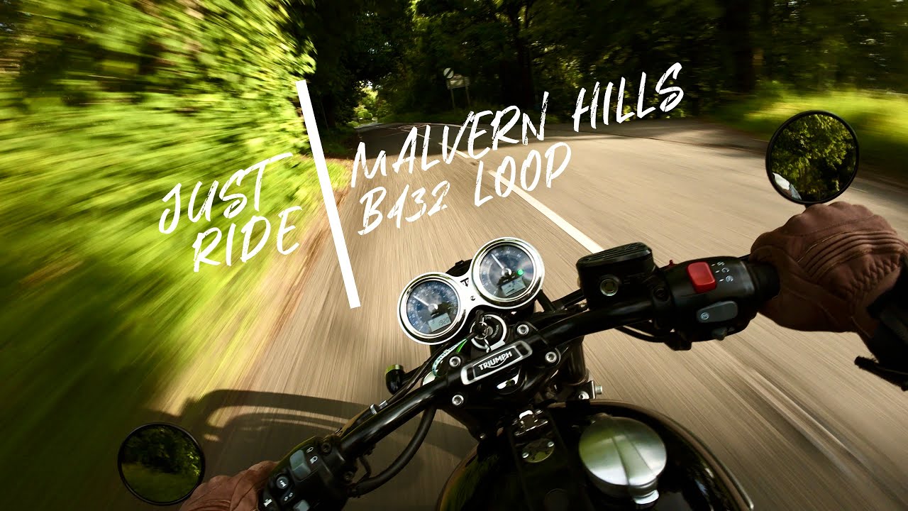 Malvern Hills B432 Loop RIDE POV \\ Triumph T120 Black 1200 [4K] - YouTube