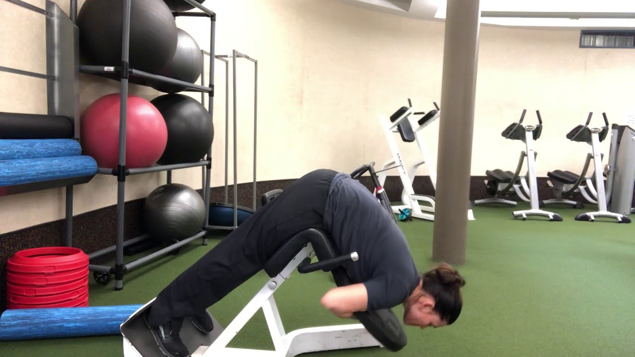 Week 2: 45 degree back raise #15, set 4 - YouTube