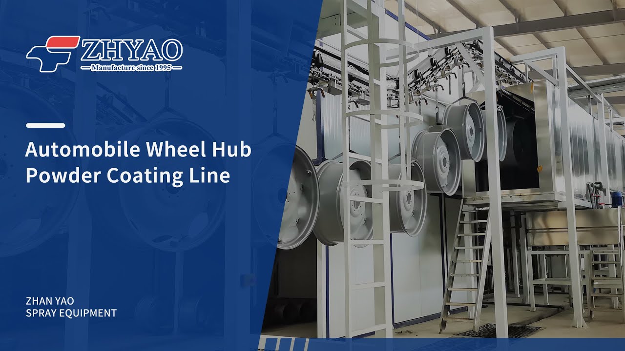 Fully Automatic Automobile Wheel Hub Powder Coating Line - YouTube