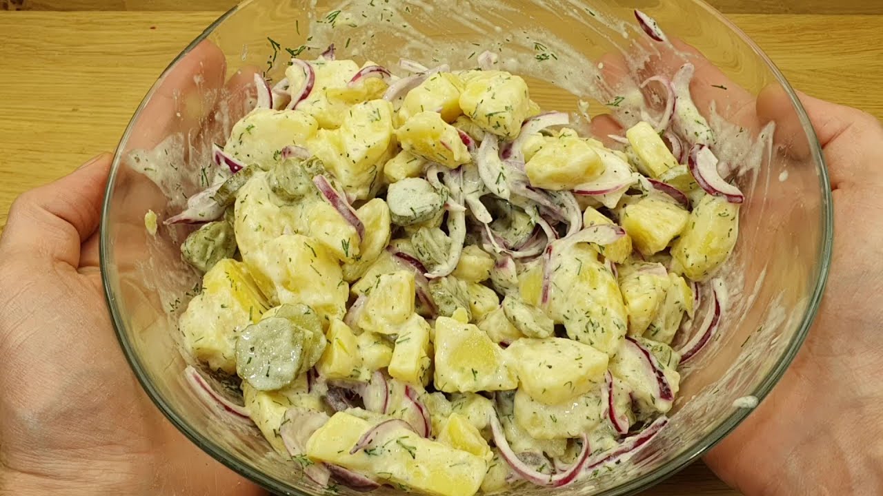 Der leckerste deutsche Salat, den ich probiert habe Leichtes Abendessen ...