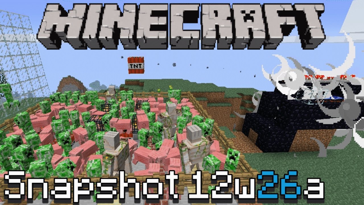 Minecraft Snapshot 12w26a: Pochi Bug Fix e molti Bug - YouTube