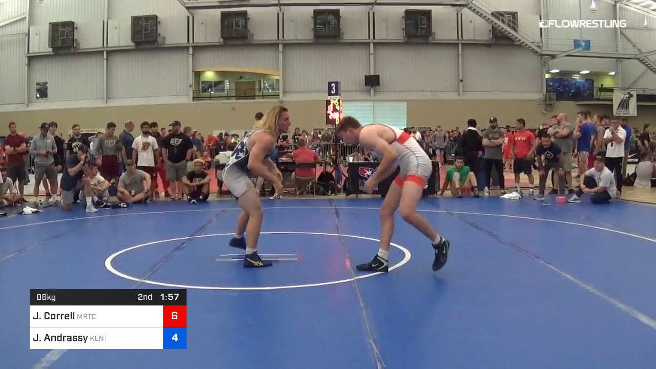 86 Kg Round Of 64 Joseph Correll Michigan Regional Training Center Vs ...