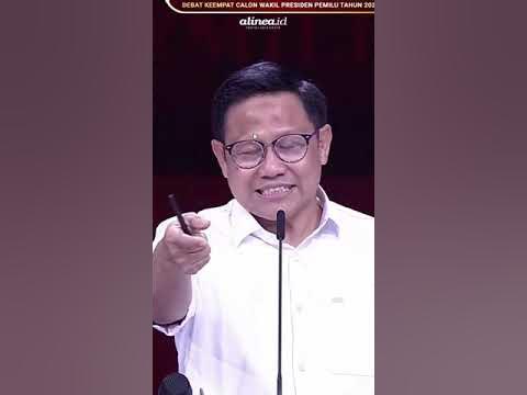 Momen Gibran sentil Cak Imin: Enak banget jawabannya sambil baca catatan #debatcawapres - YouTube