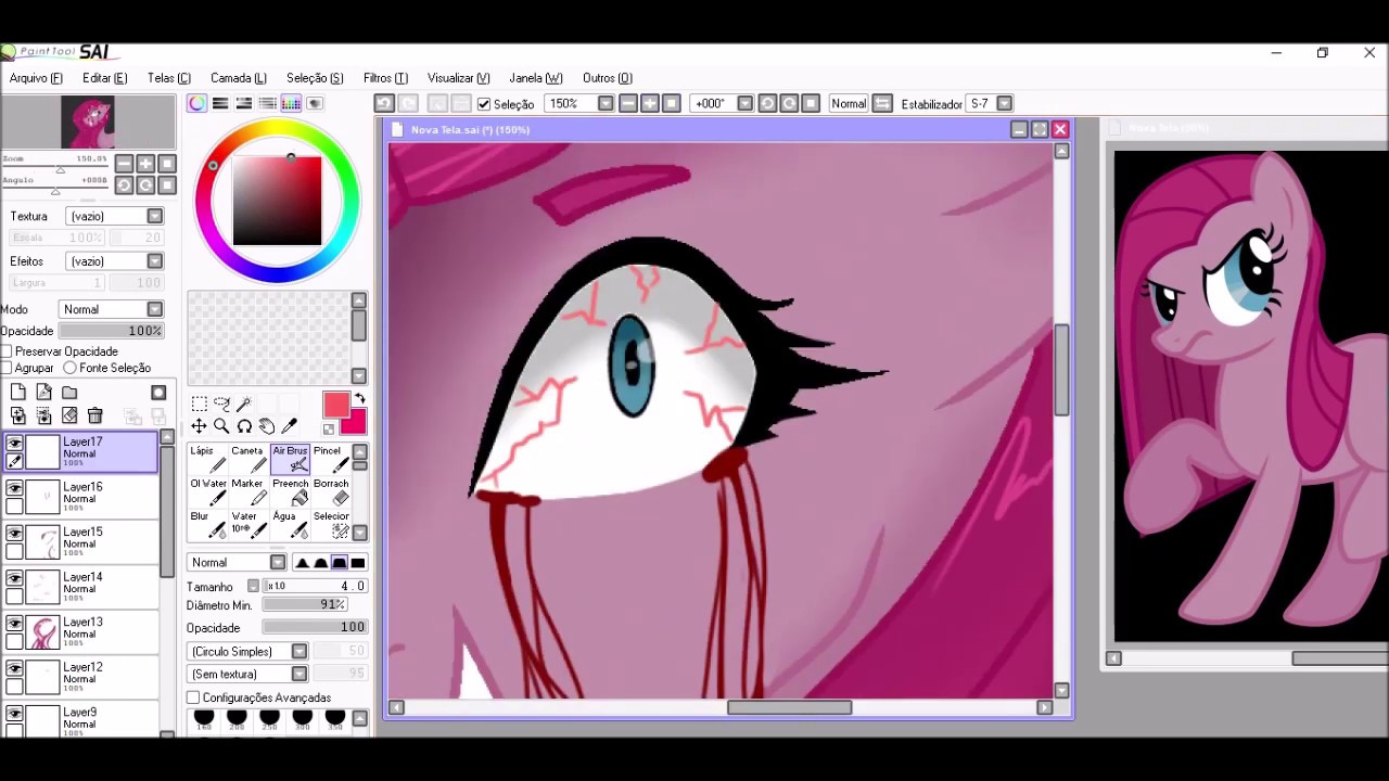 MLP creepy pinkie pie (pinkamena) | Speedpaint - YouTube