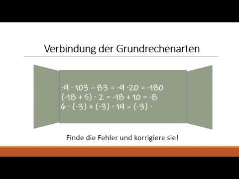 Verbindung der Grundrechenarten: Vorrangregeln - YouTube