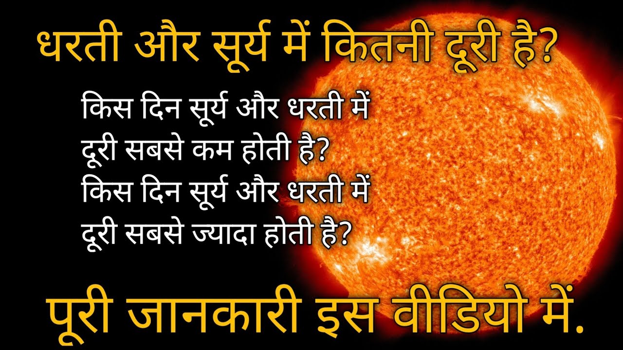Geography Lecture 18|| Information About Sun In Hindi By SDS Learning ...