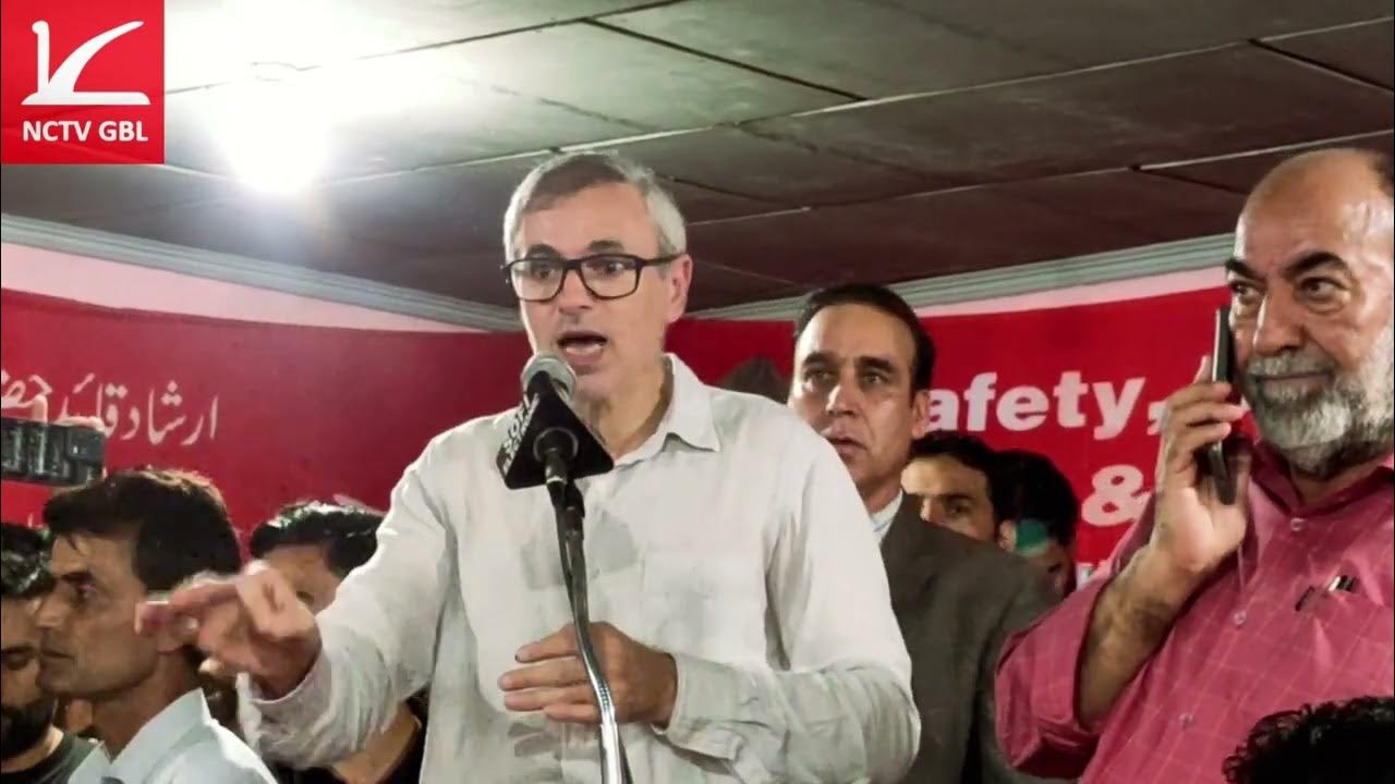 Omar Abdullah at Ganderbal Party Office, Full Speech - YouTube