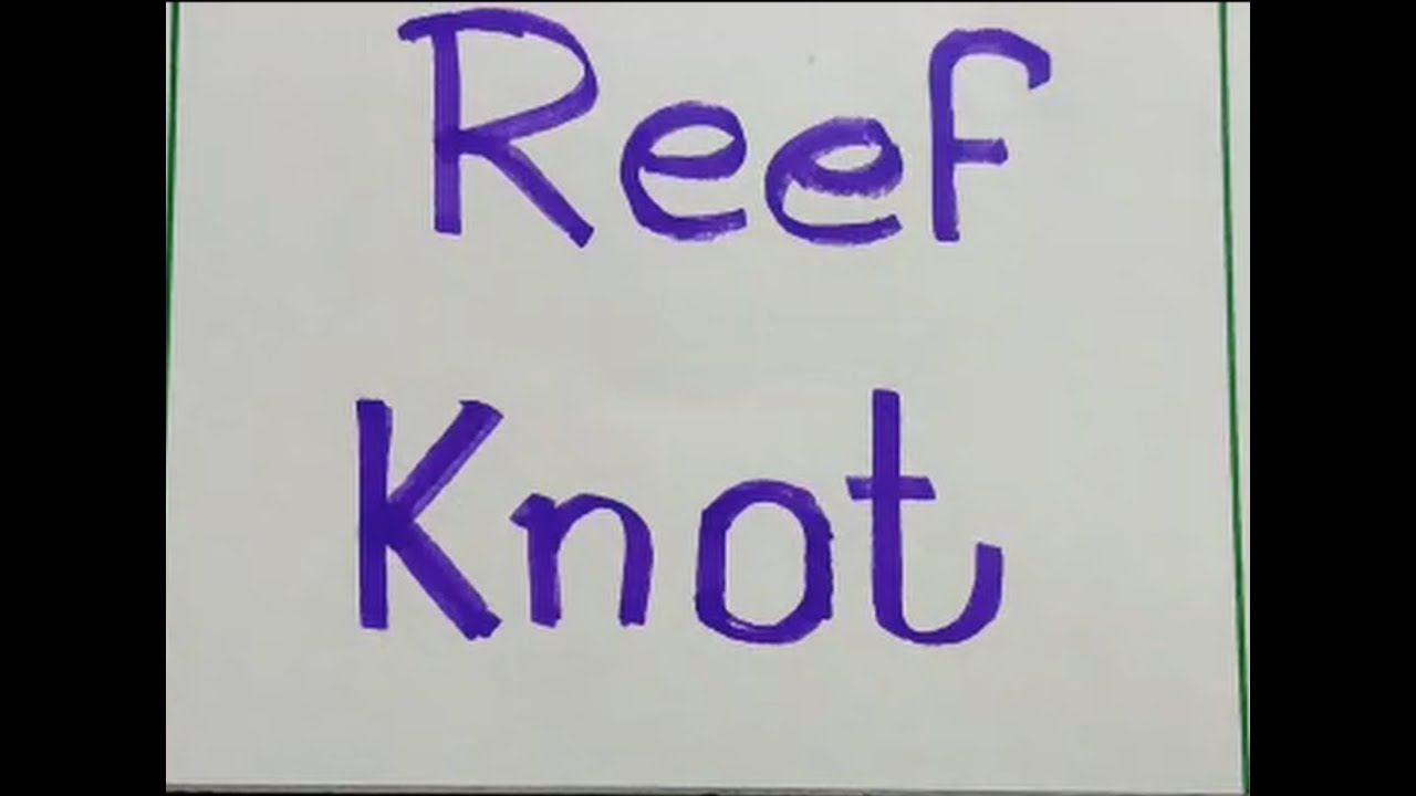 Types of knots: Reef Knots | CUB Syllabus | N.M.Joshi Marg Marathi ...