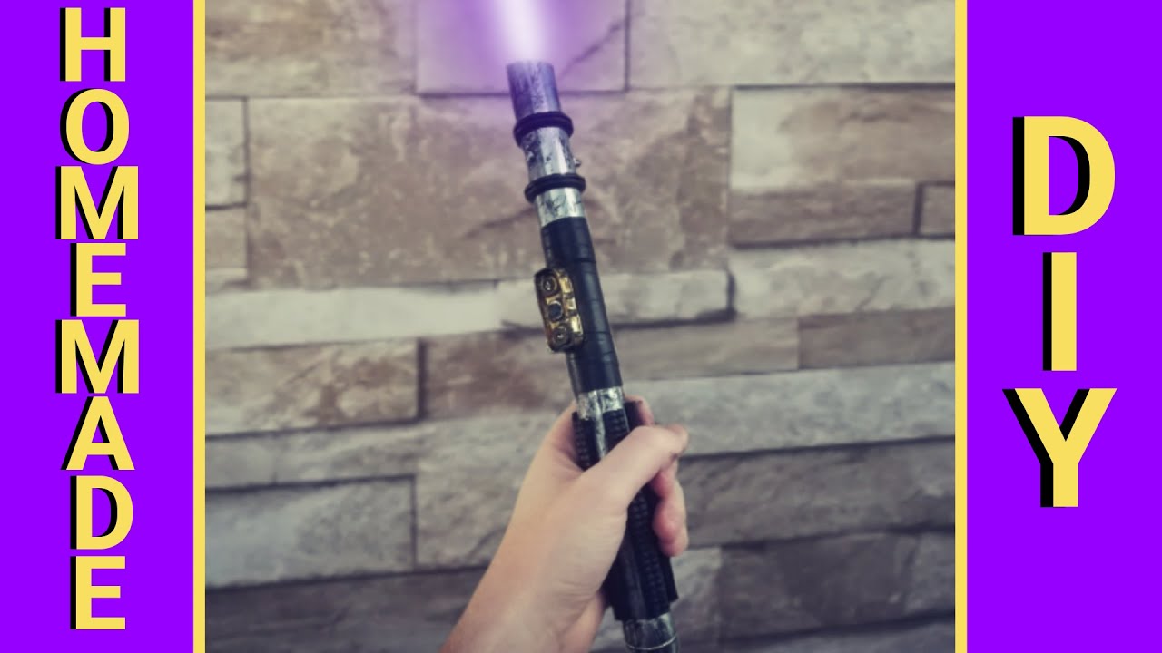 HOMEMADE LIGHTSABER - DIY BUILD - YouTube