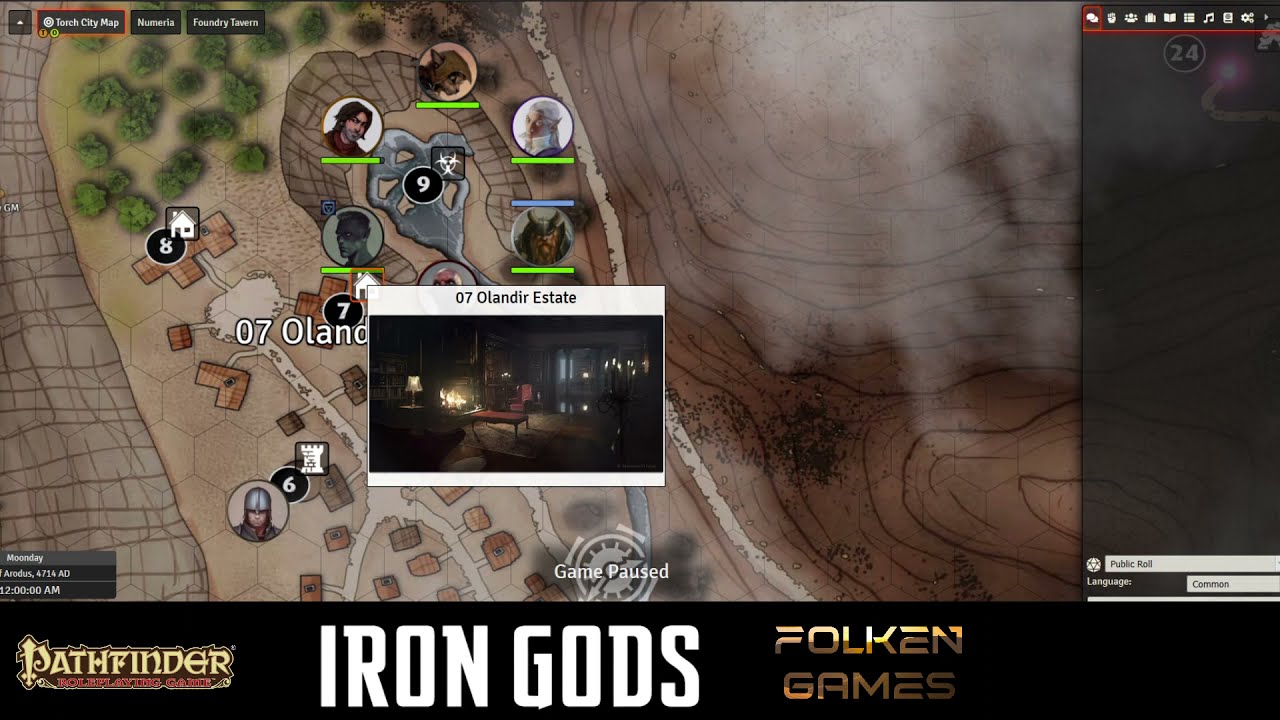 Foundry VTT Interactive Map Example - YouTube