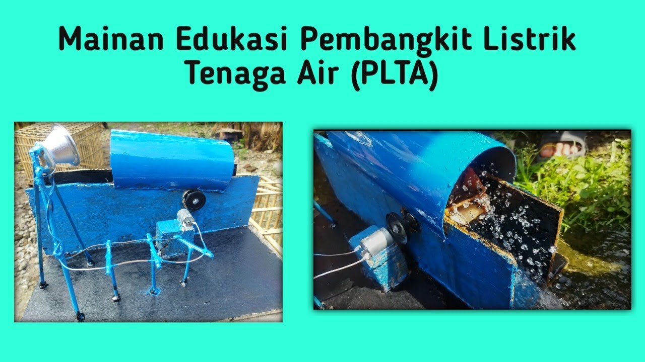 Miniatur Pembangkit Listrik Tenaga Air - YouTube