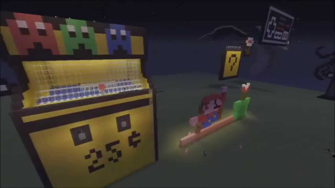PACMAN Arcade & Pixel Art Minecraft Map Mod PS3 & PS4 - YouTube