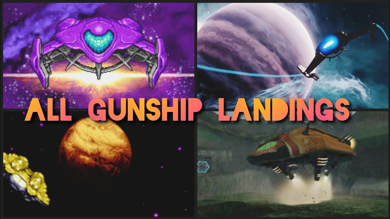 Evolution of Samus Aran's Gunship Landing in Metroid Games - YouTube