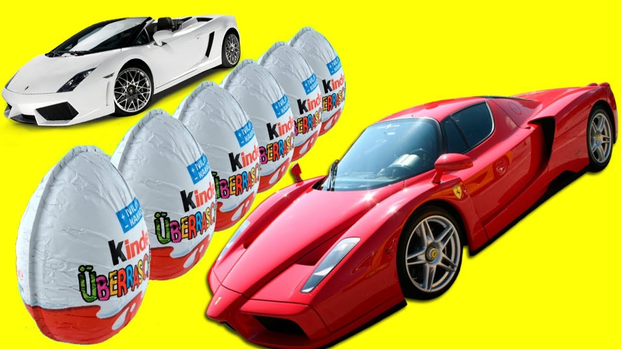 Disney CARS Super Cars Kinder Surprise Eggs - YouTube