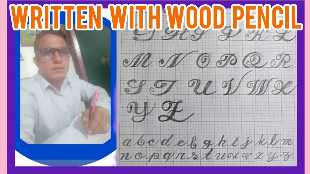WRITTEN WITH WOOD PENCIL AZ- az // Cursive writing - YouTube