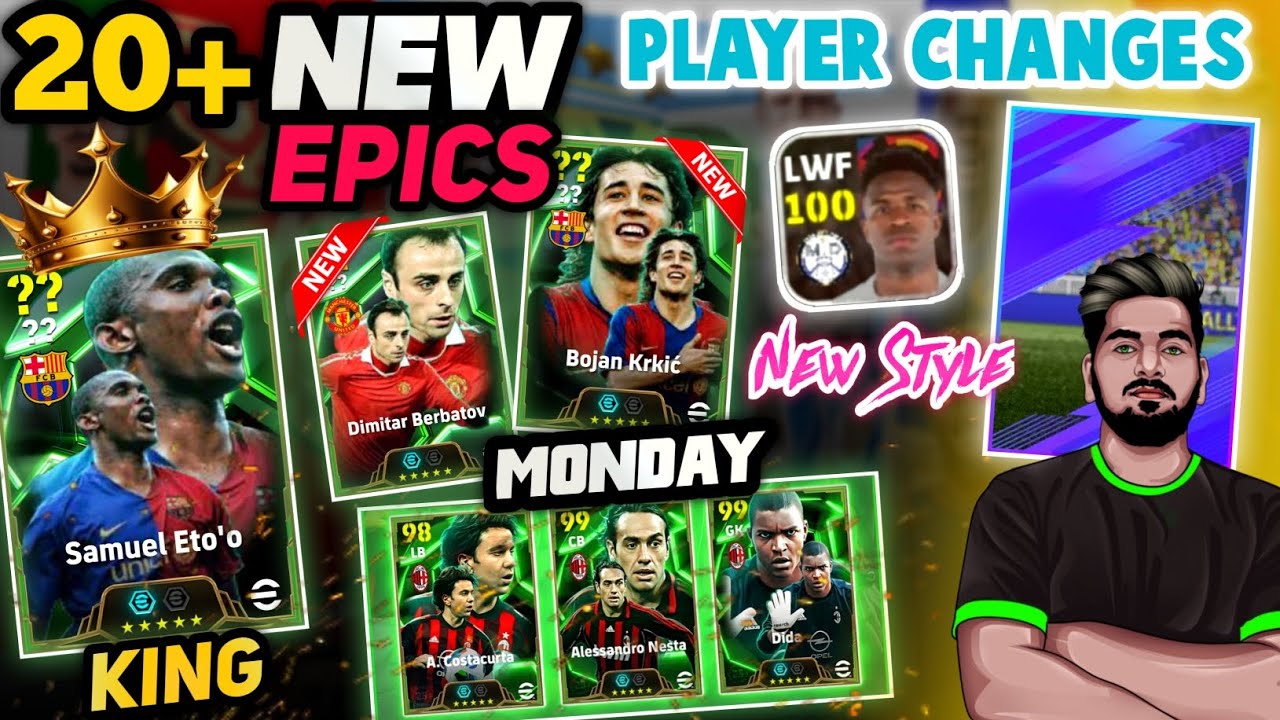 20+ New Double Epic Boosters Added In E-FOOTBALL 25 Update | Monday ...