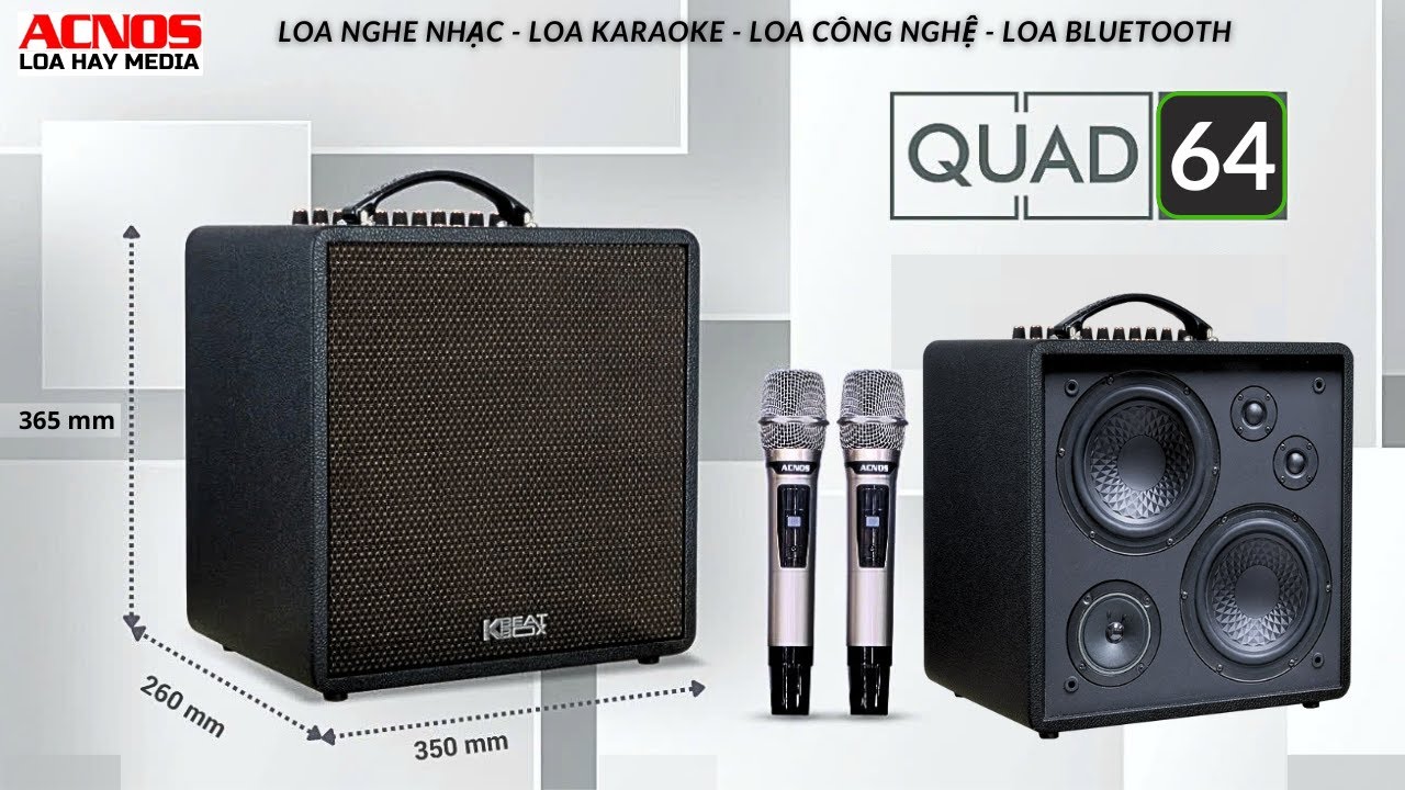Acnos QUAD 64 I Unboxing Vuông Chân Ái Chi Tiết và Test Chất Âm - YouTube