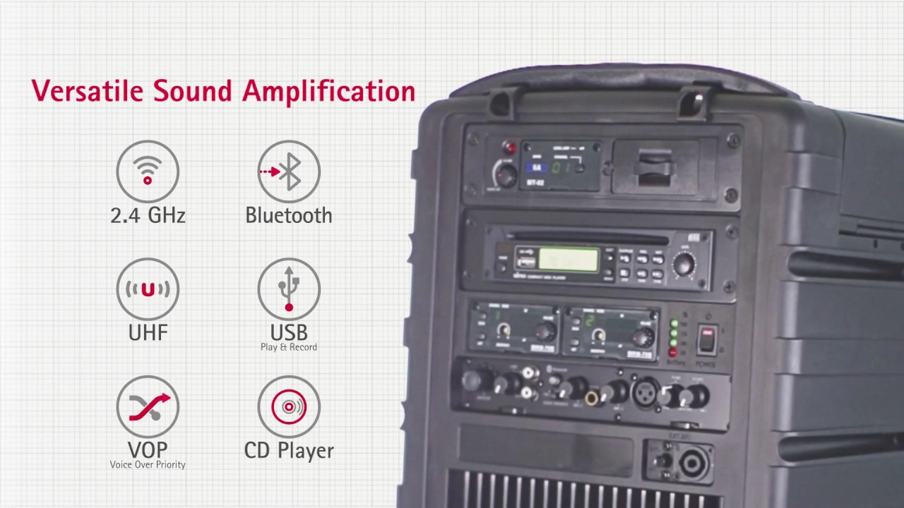 Mipro MA-808 Portable Wireless PA System - YouTube