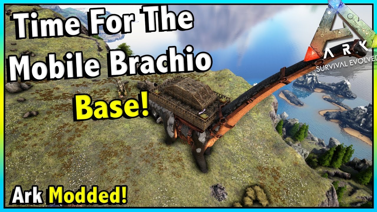 YOU WON'T BELIEVE HOW TALL THE BRACHIOSAURUS IS + MOBILE BASE!! || ARK ...