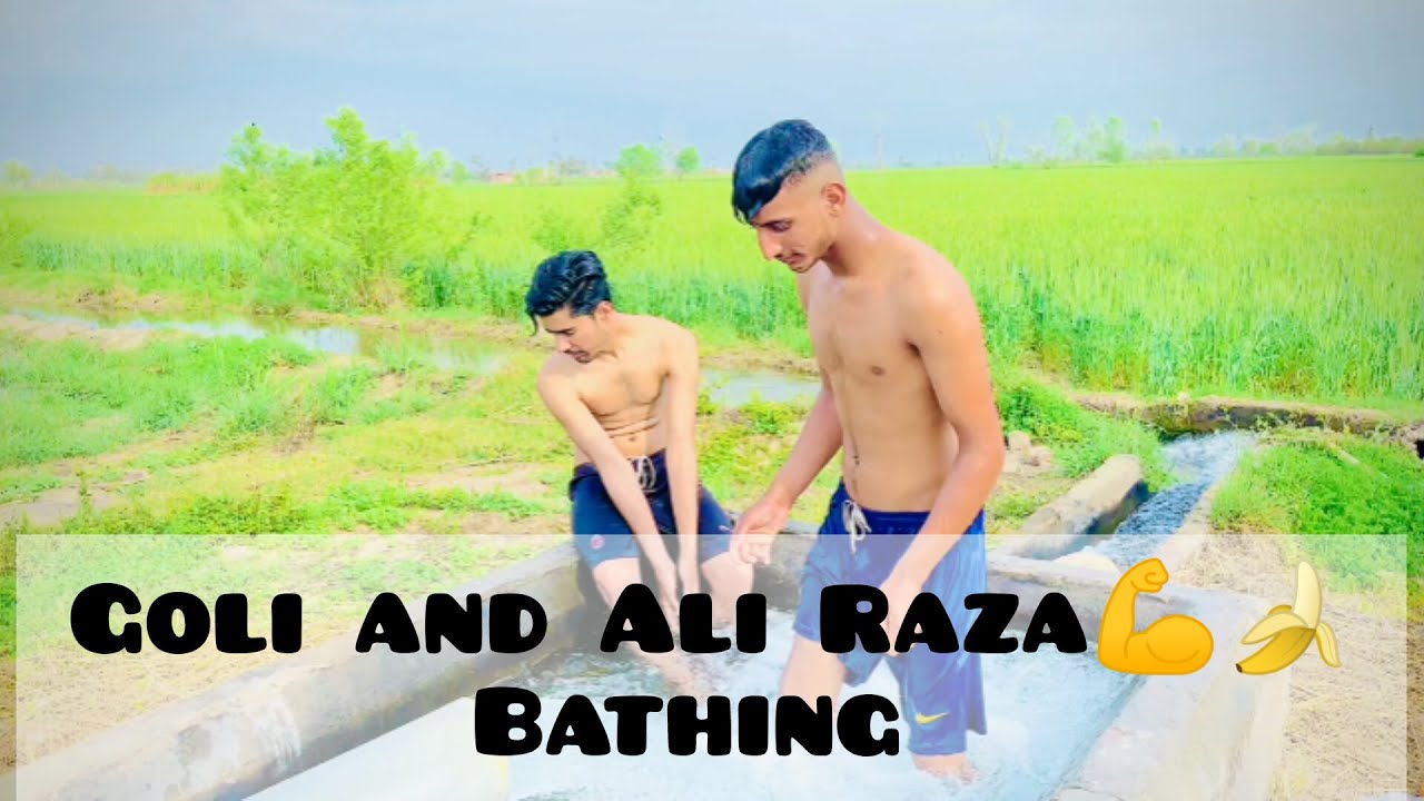 Tubewell bath with Gilo Swimming in Tubewell village boys enjoy ️ - YouTube