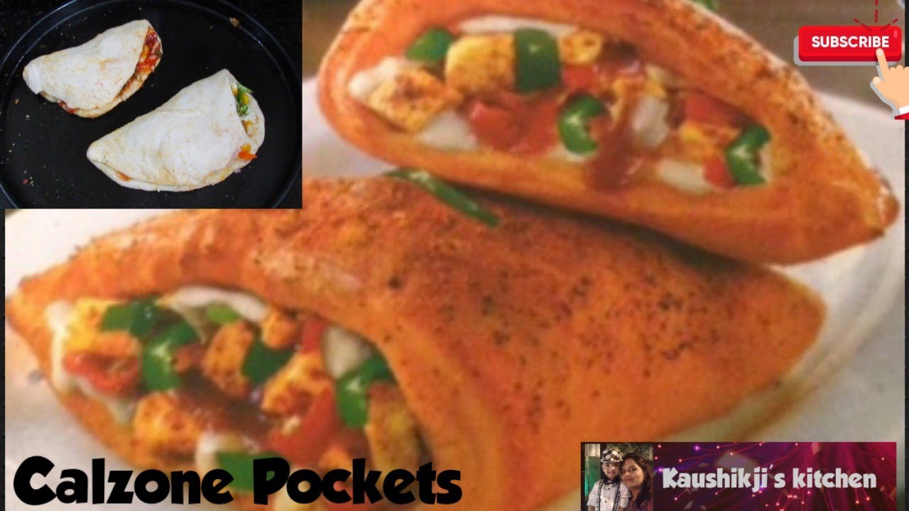 Calzone Pockets | How to make Domino's style Calzone Pockets at Home ...