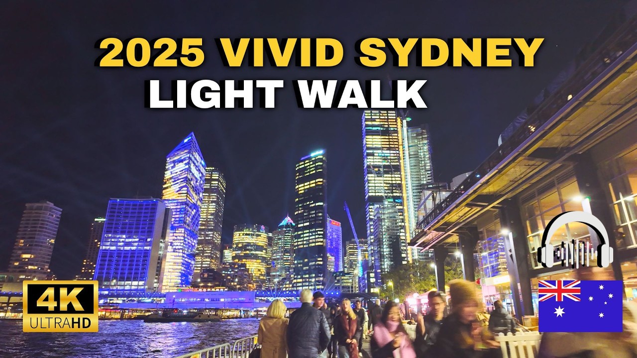 Vivid Sydney 2025 Walk | Circular Quay, The Rocks and Opera House ...