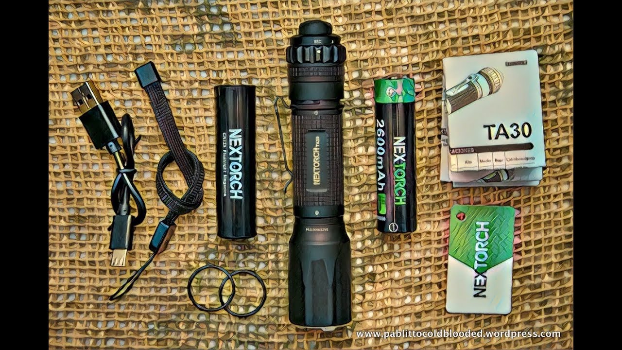 Unboxing, Review & Beamshots: Nextorch TA30 2019 1300 Lumens Tactical ...
