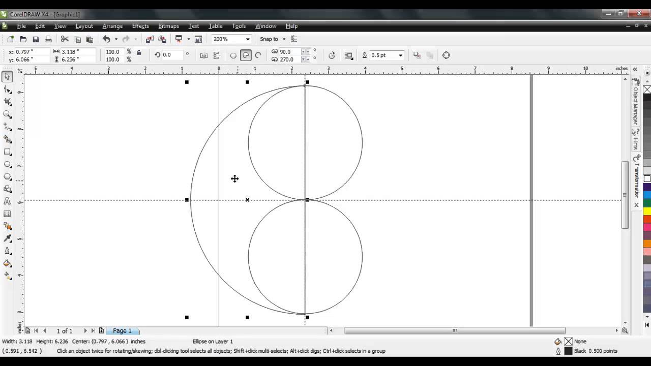 Kreasi Membuat Simbol Yin Yang (Corel Draw) - YouTube