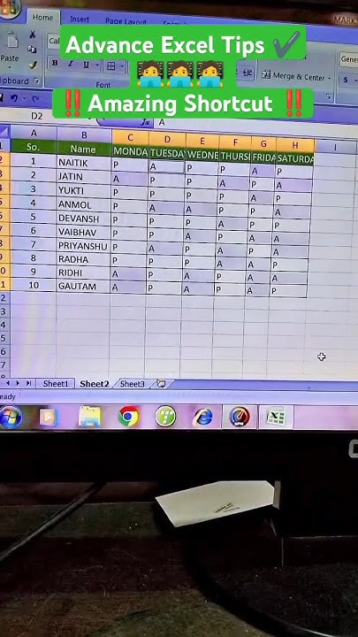 Advance Excel #viral #shortcutkeys #shorts #exceltricks #trending #computereducation #music ...