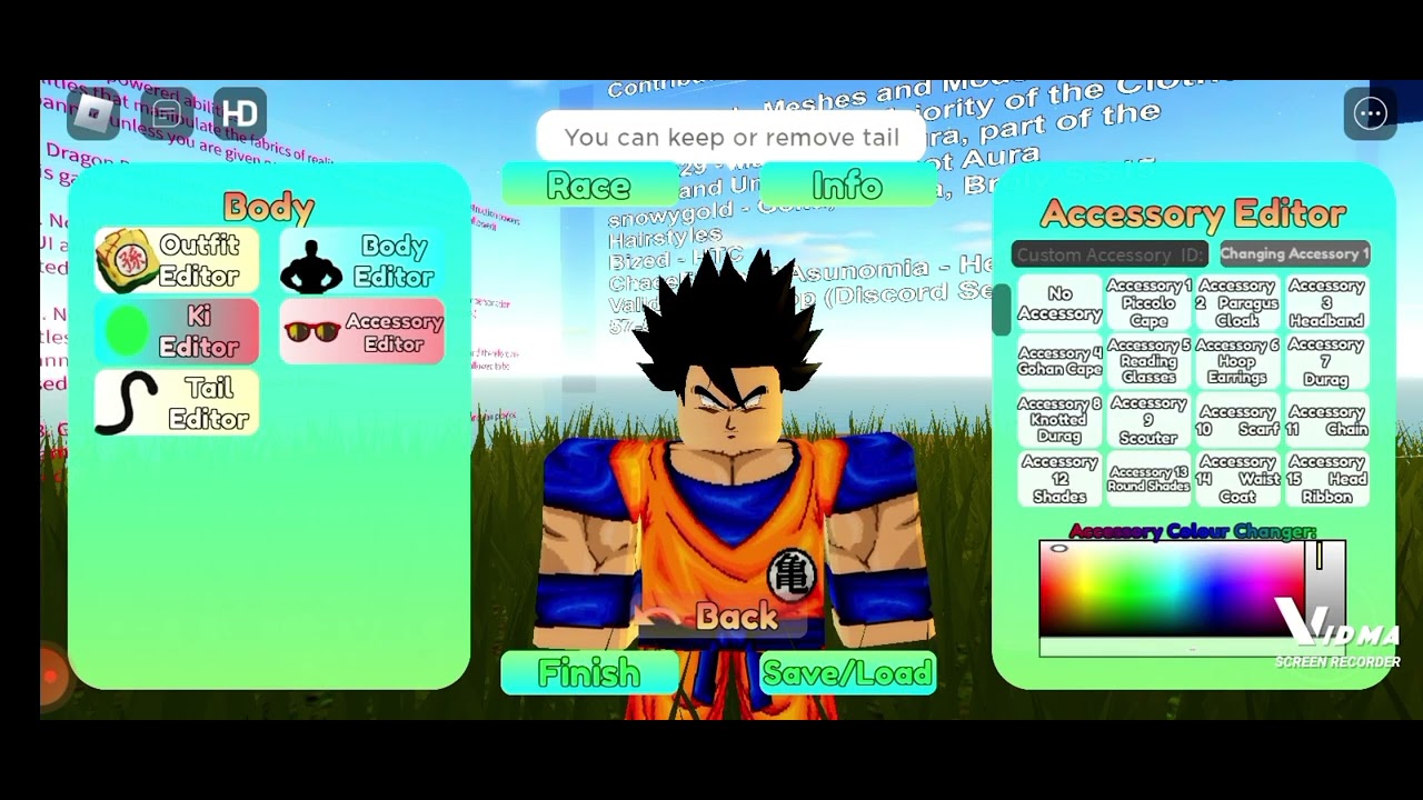 How to make a oc in dragon ball azure rp! - YouTube
