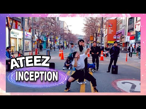 [KPOP IN PUBLIC | SINCHON BUSKING] #ateez (#에이티즈 ) - 'INCEPTION' by Alina & Jimin Black Mist Korea