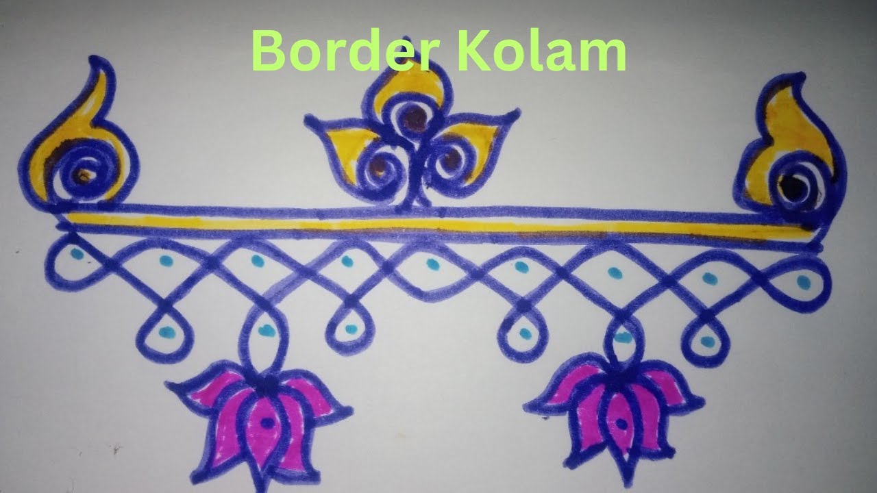 Border Kolam - YouTube