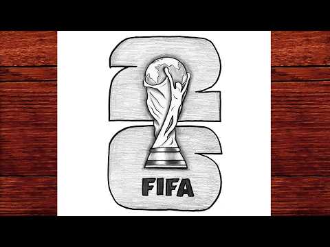 World Cup 2026 Logo Drawing Tutorial 🏆 Easy Soccer Art for Beginners