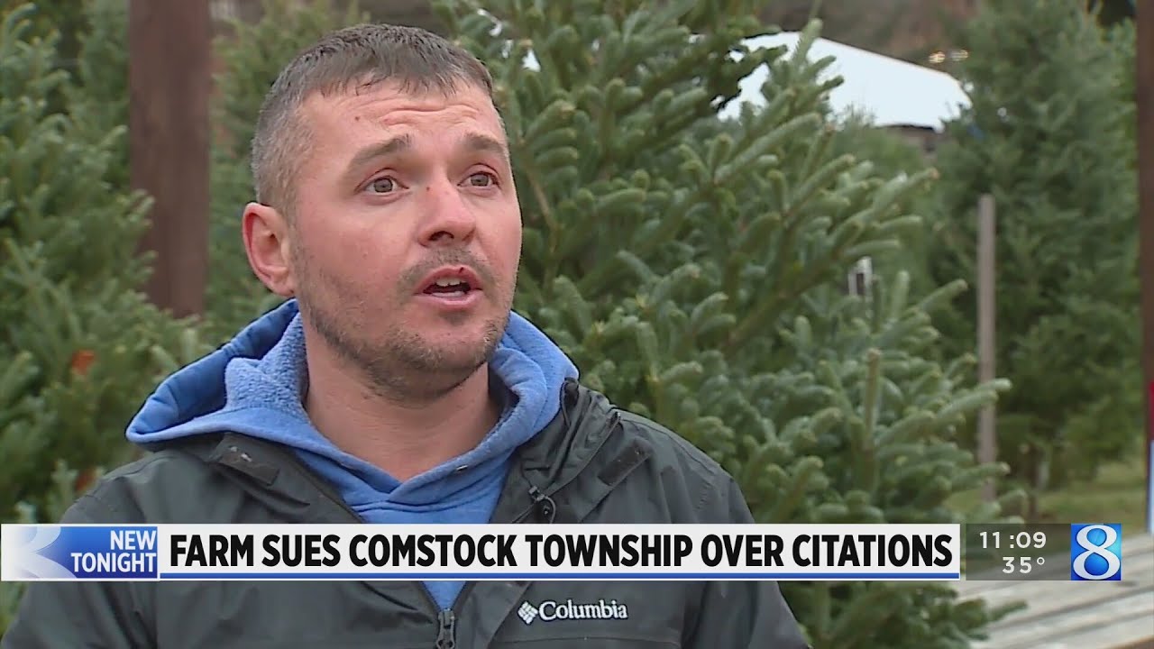 Farm sues Comstock Township over citations - YouTube