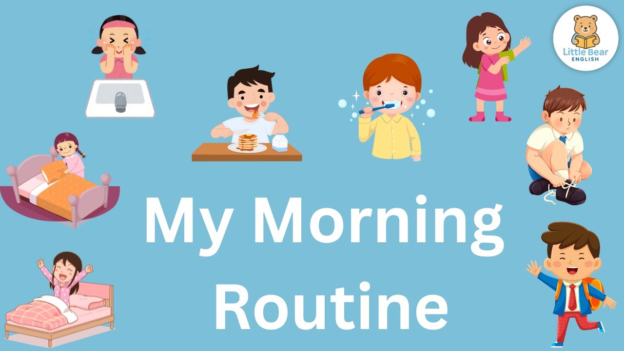 🌞 Morning Routine Kids ESL Song | Easy English Learning 🎶 # ...