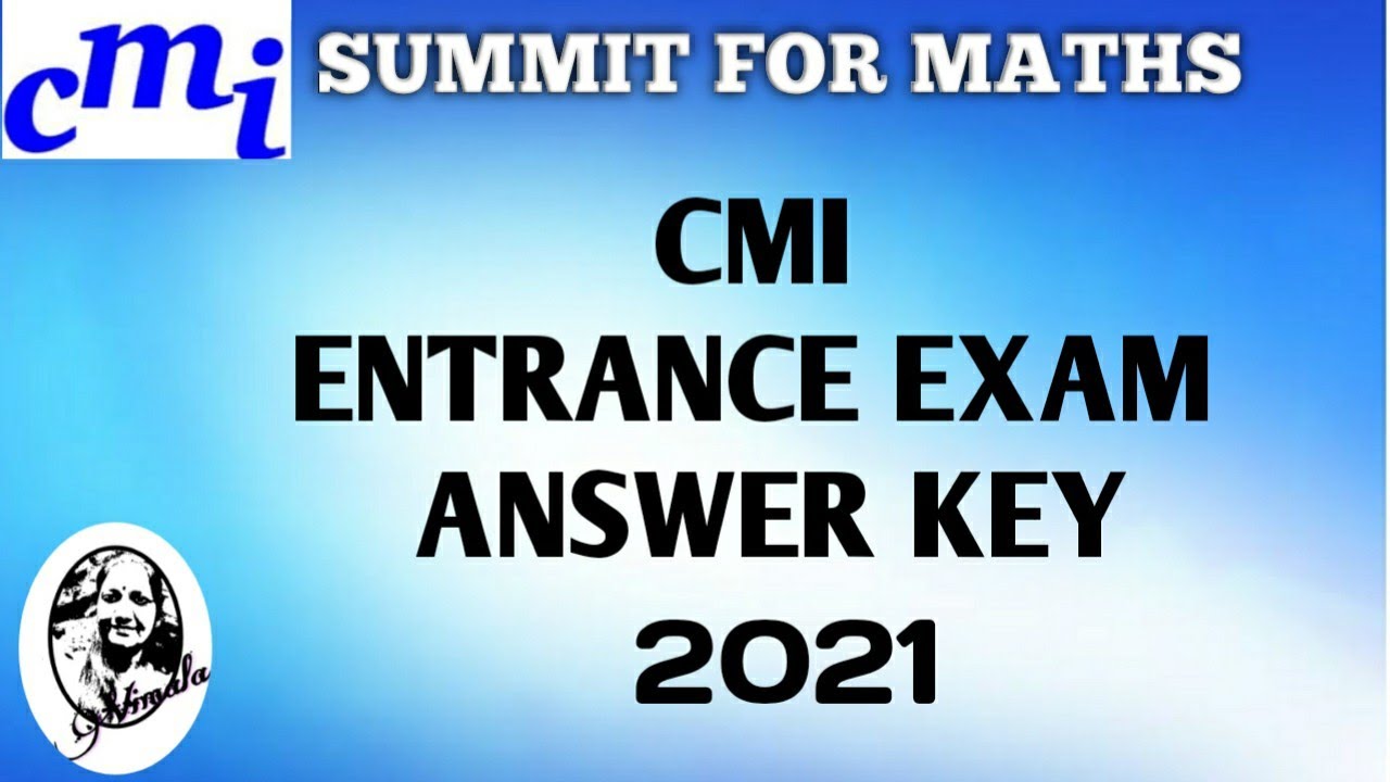CMI 2021 ENTRANCE EXAM || SOLUTION || QUESTION 1 - YouTube