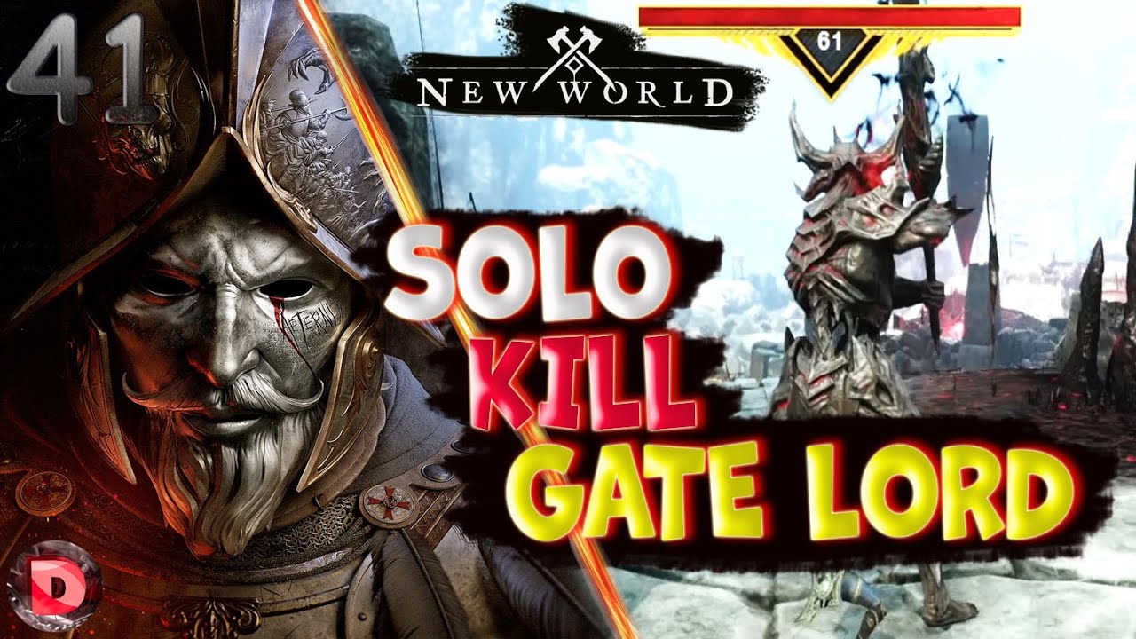 NEW WORLD SOLO KILL Gate Lord Caminus - YouTube