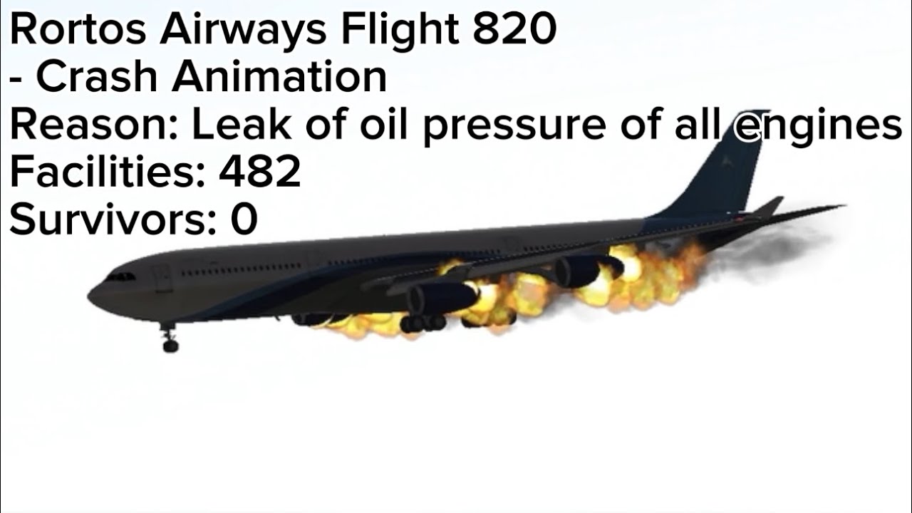 Rortos Airways Flight 820 - Crash Animation | Extreme Landings - YouTube